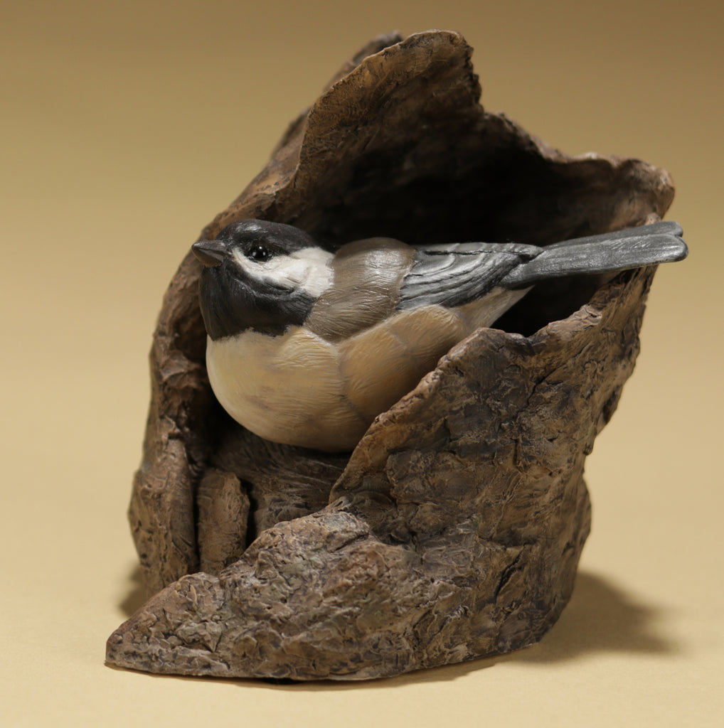 "Searching Chickadee" – Kurt Robinette Sculpture